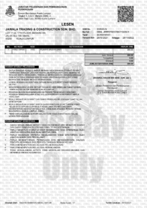 Certifications & Licenses – Jawala Corporation